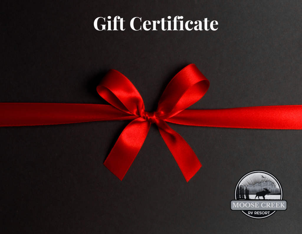 Exciting News! Gift Cards Now Available for Moose Creek RV Resort! 🎁 - Moose Creek RV Resort